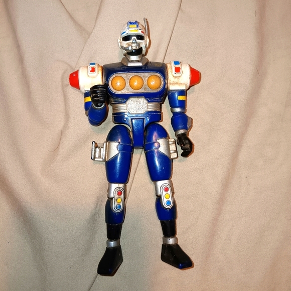 Bandai | Toys | Power Rangers Turbo Blue Senturion 997 Bandai Toy ...